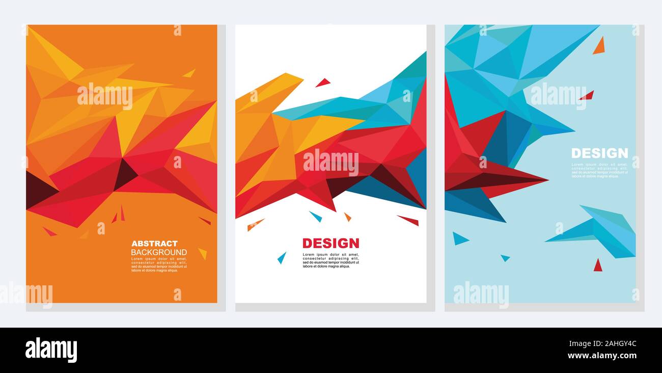 Geometry polygons Vector art for covers, presentations, leaflet ...