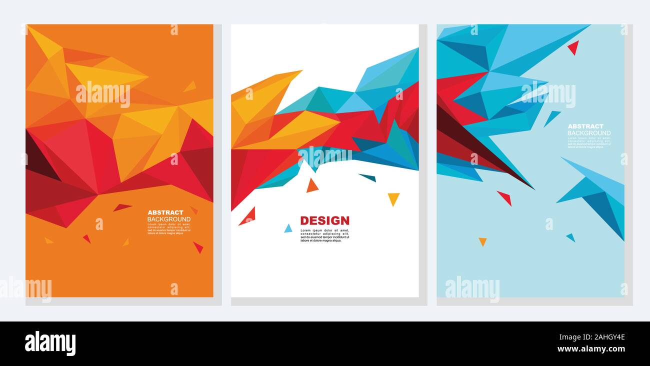 Geometry polygons Vector art for covers, presentations, leaflet ...