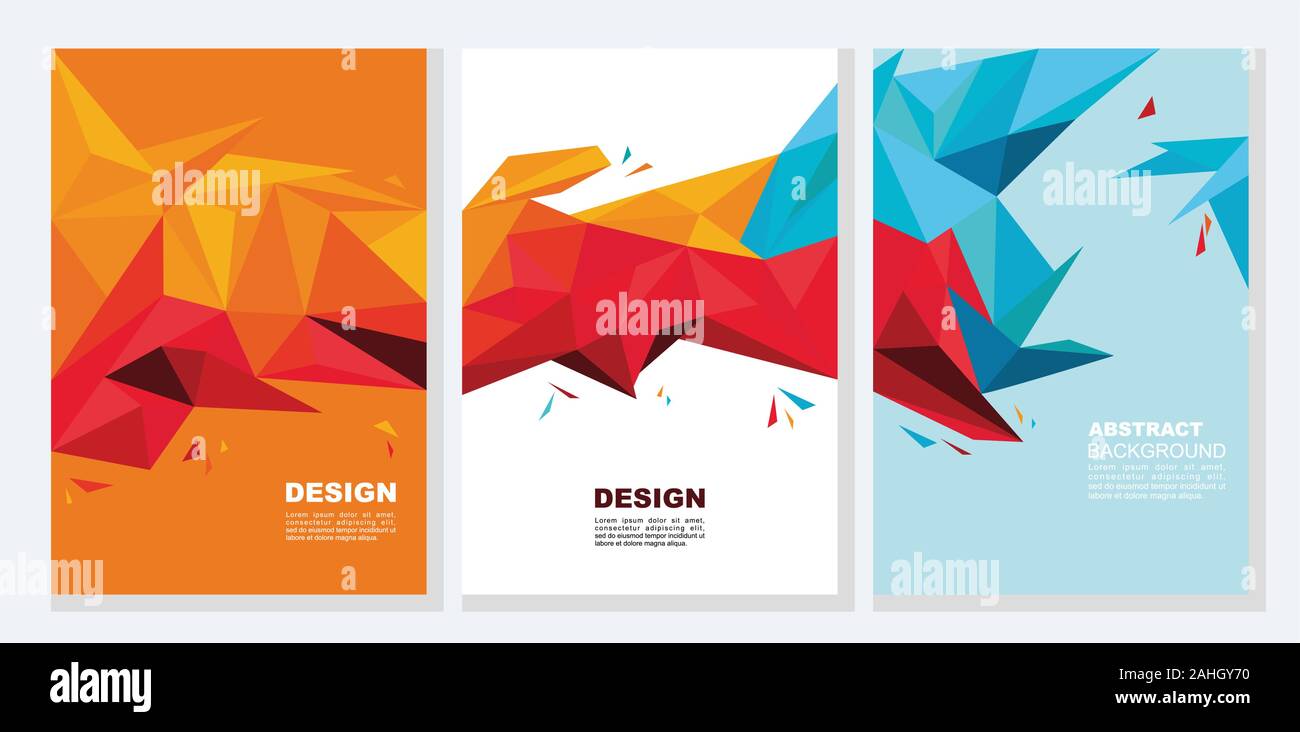 Geometry polygons Vector art for covers, presentations, leaflet ...