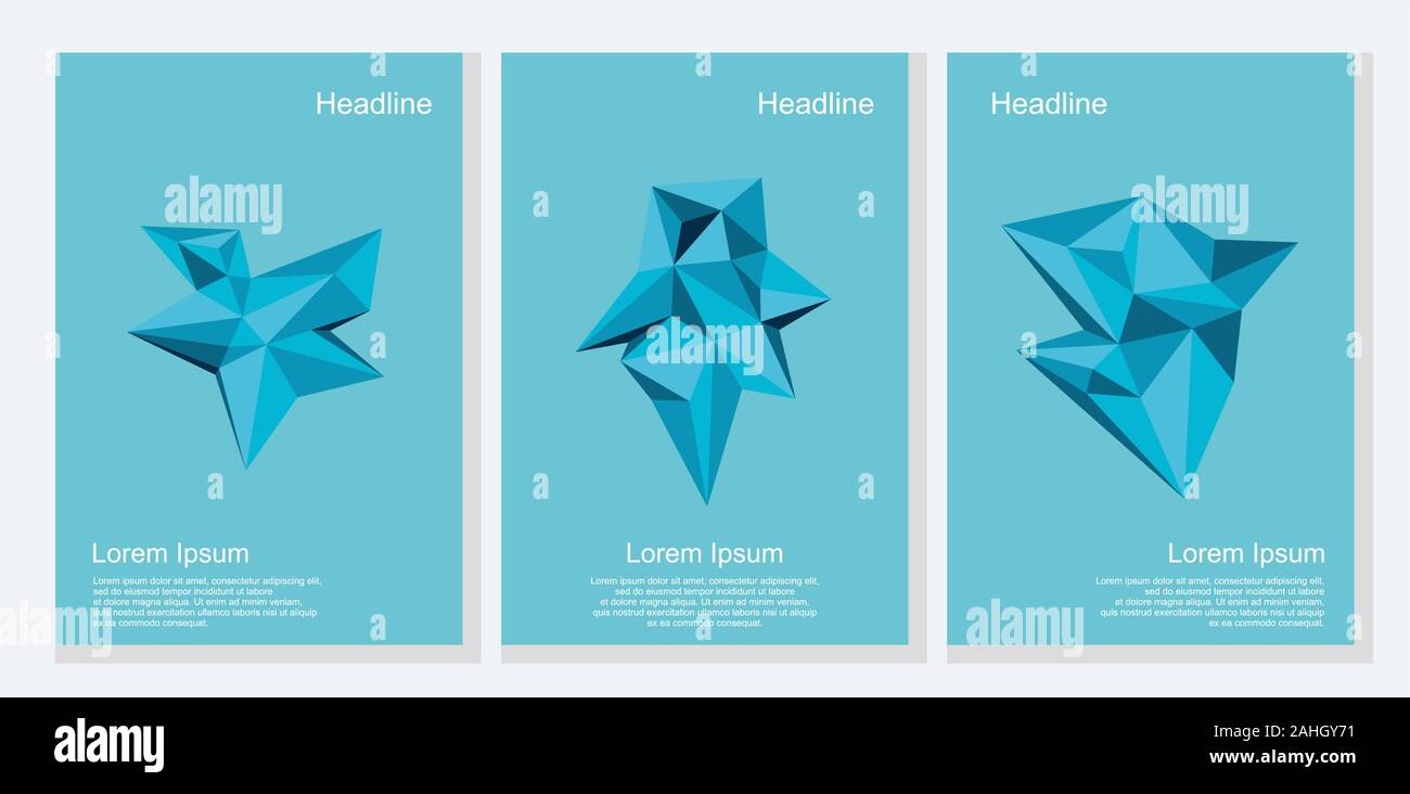 Geometry polygons Vector art for covers, presentations, leaflet ...