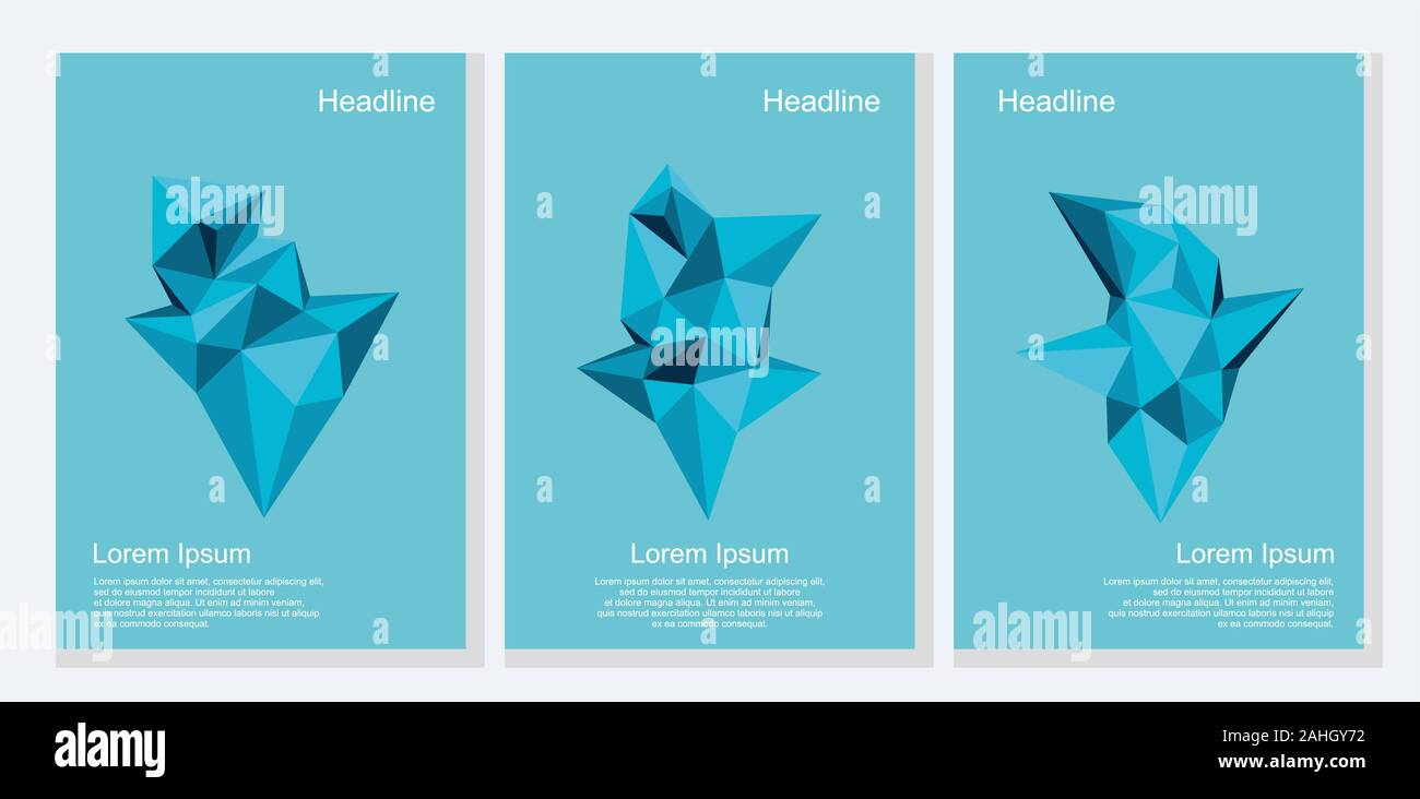 Geometry polygons Vector art for covers, presentations, leaflet ...