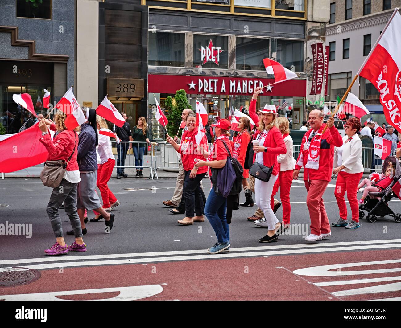 New York Polish heritage parade Stock Photo - Alamy