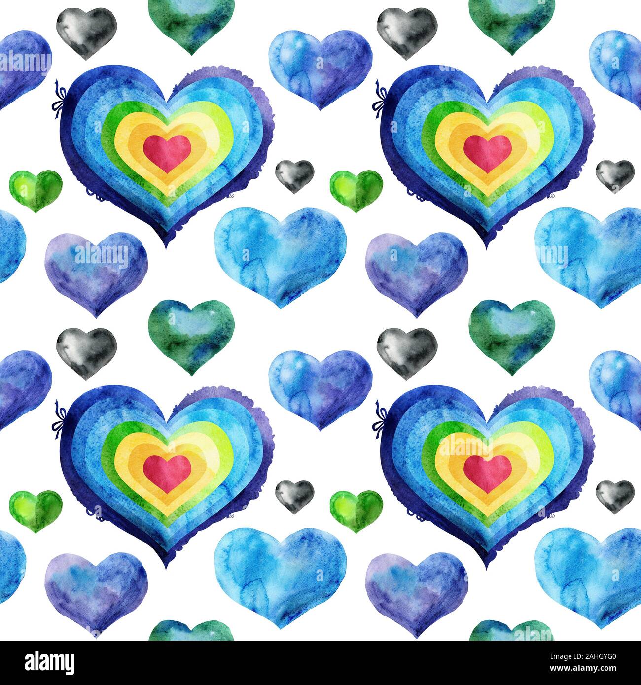 Rainbow illustration watercolour hi-res stock photography and images ...