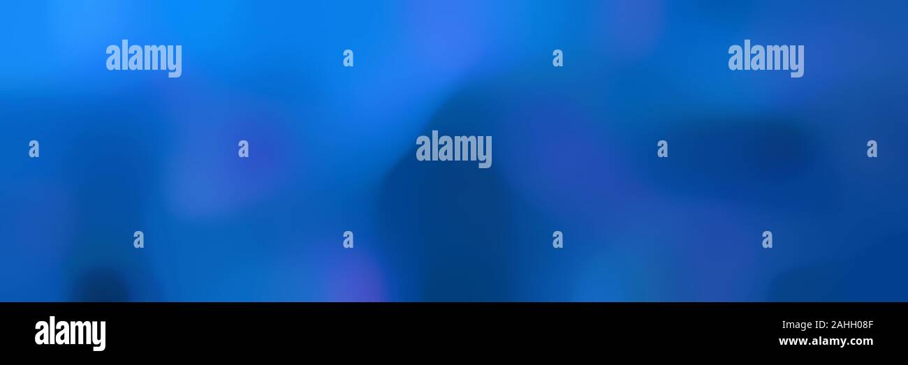 soft blurred iridescent horizontal background with strong blue, dodger ...