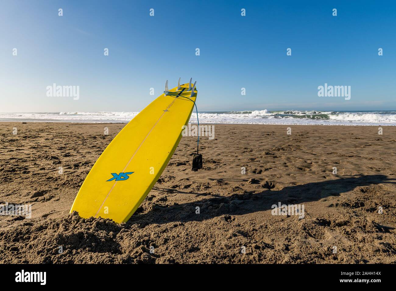 Surfboard at OCean Beach Stock Photo - Alamy