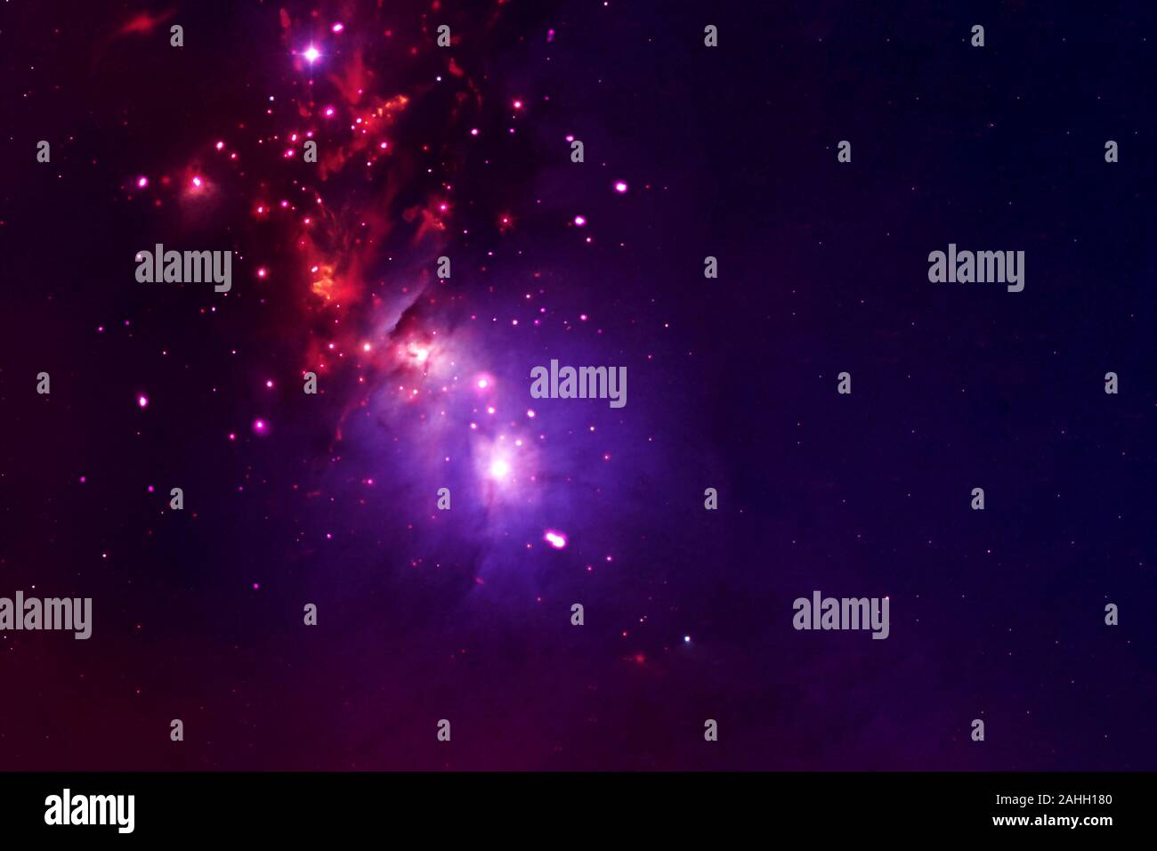 Beautiful, cosmic nebula. With clusters of constellations. Elements of ...