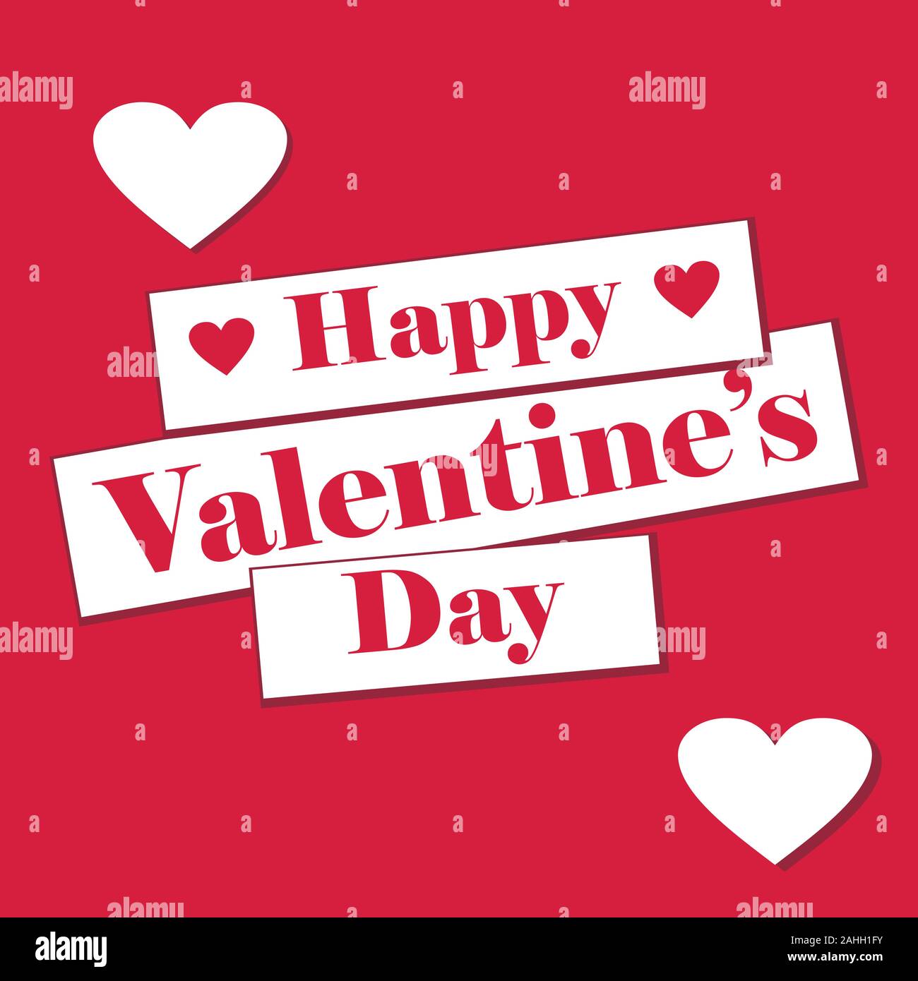 Happy Valentine Day Typography With Hearts Vector, Fancy, Valentines ...