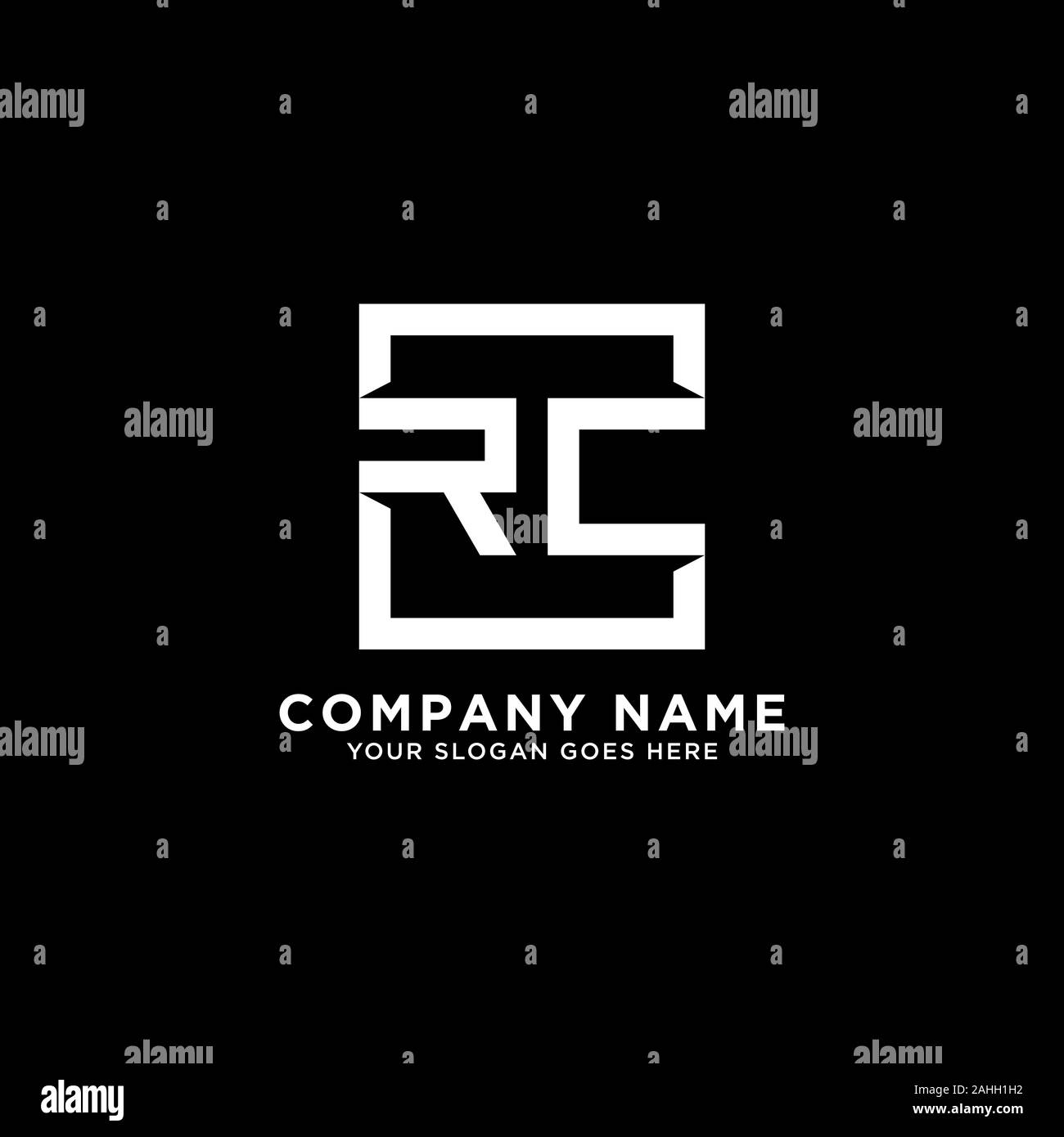 RC Square logo designs, modern logo template Stock Vector Image & Art ...