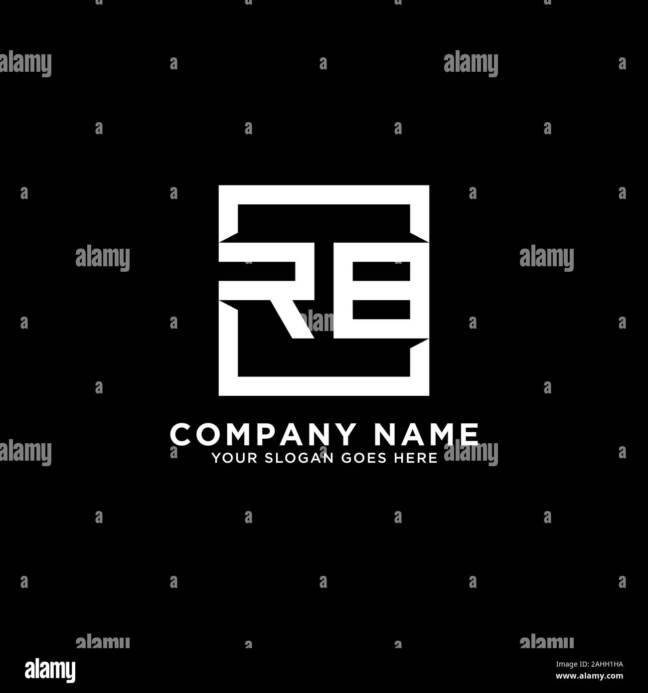 RB Square logo designs, modern logo template Stock Vector Image & Art ...