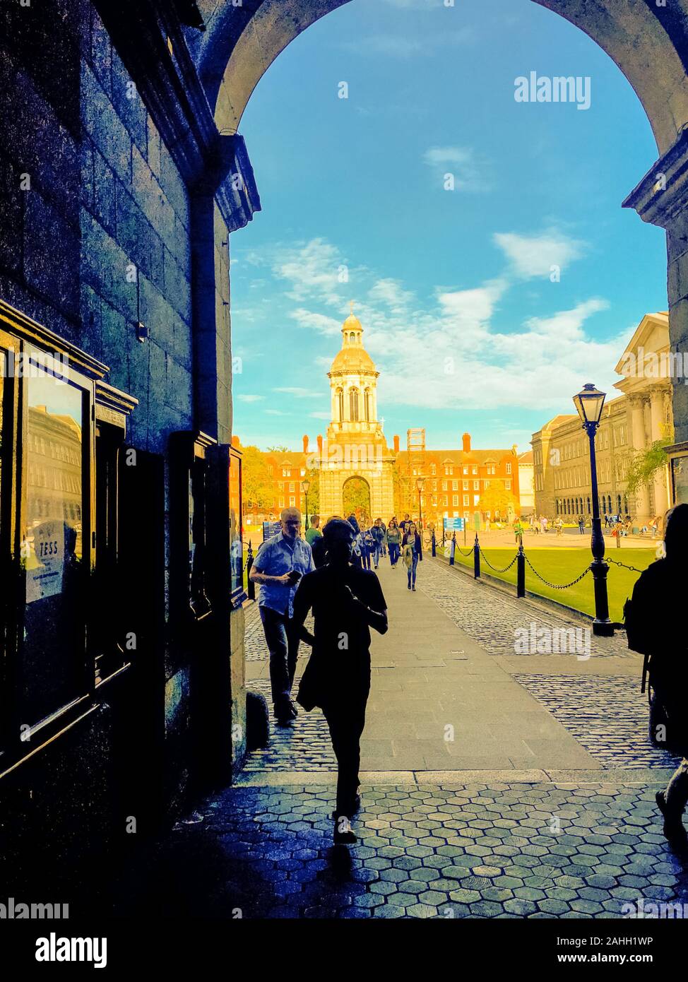 Trinity college dublin entrance hi-res stock photography and images - Alamy