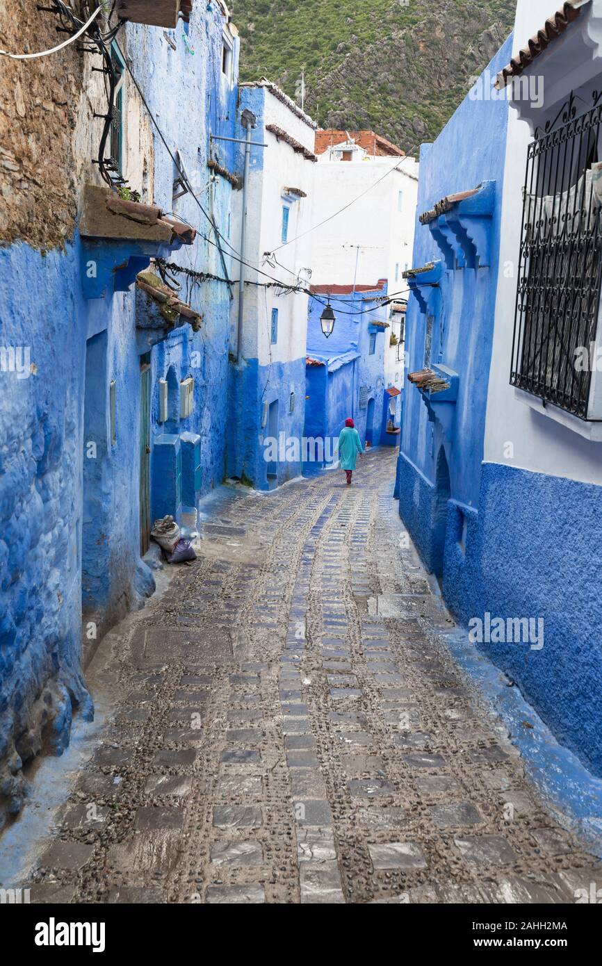 Traditional and typical moroccan architectural details in Africa Narrow ...