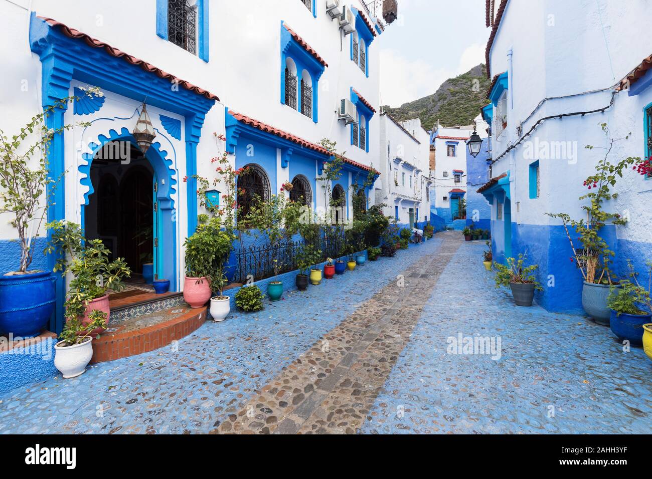 Traditional and typical moroccan architectural details in Africa Narrow ...