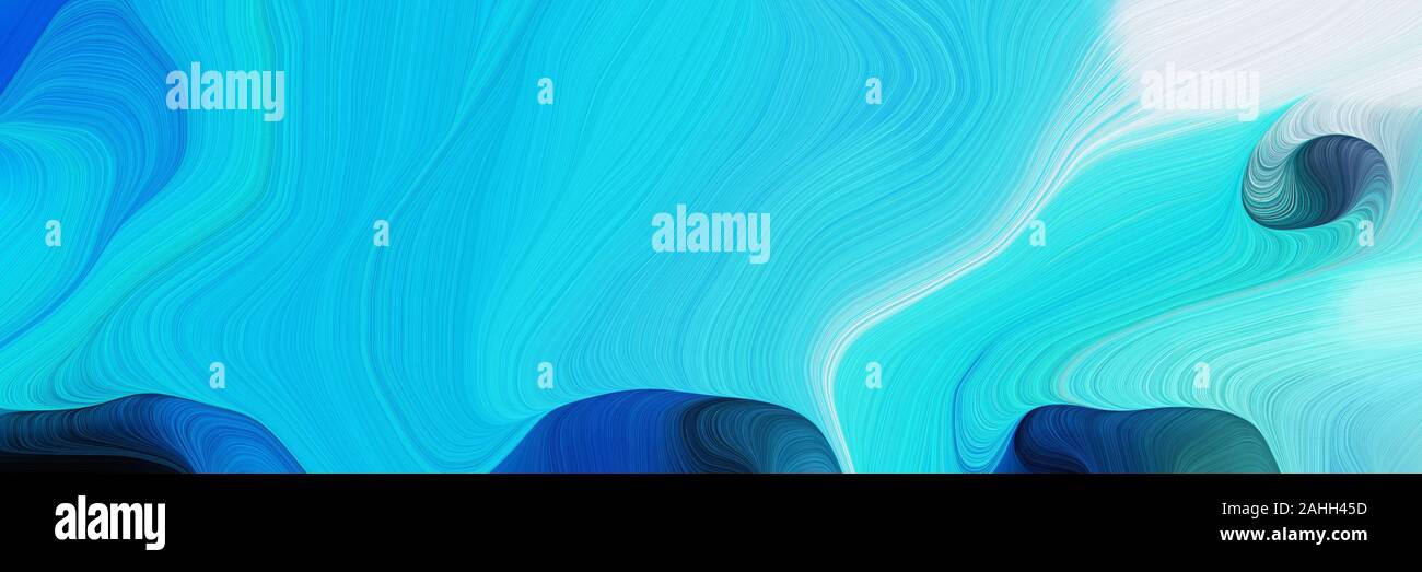 horizontal artistic colorful abstract wave background with bright ...