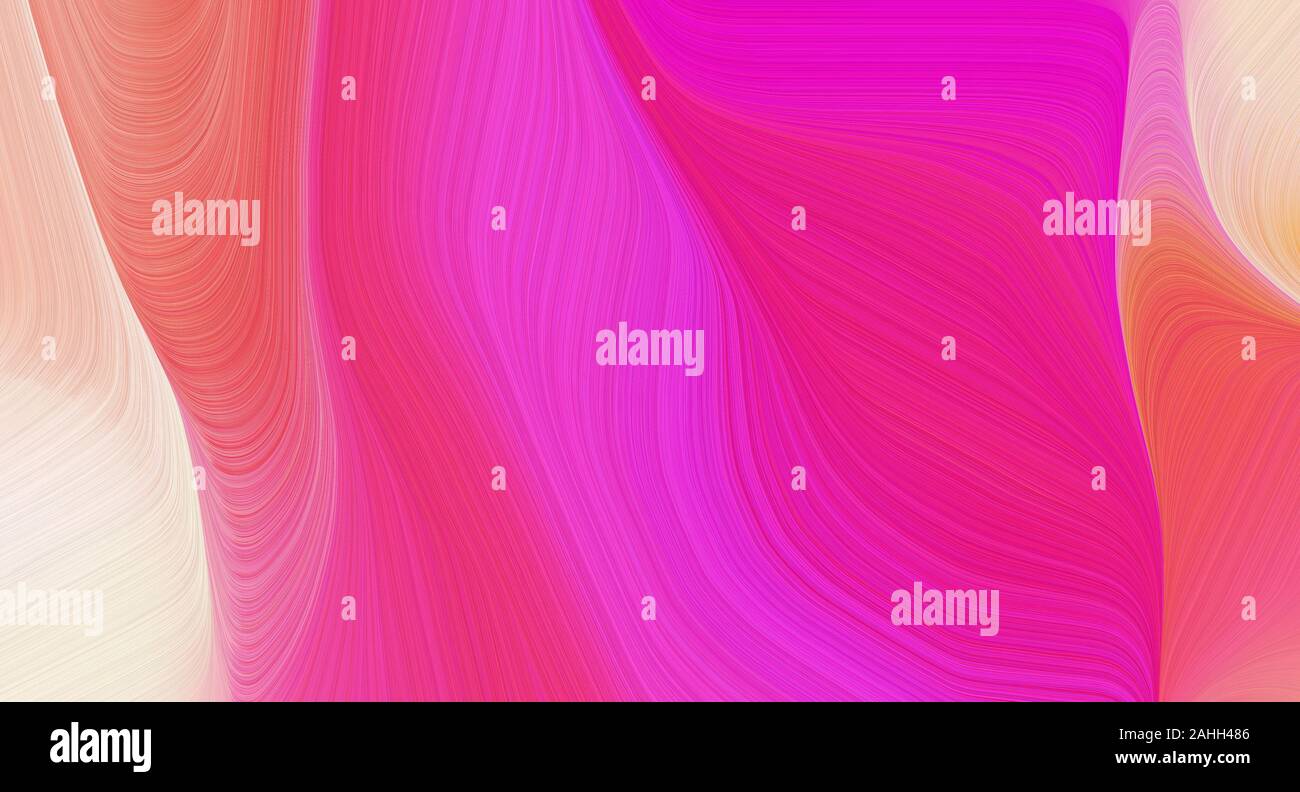 waves modern colorful abstract background with deep pink, baby pink and ...