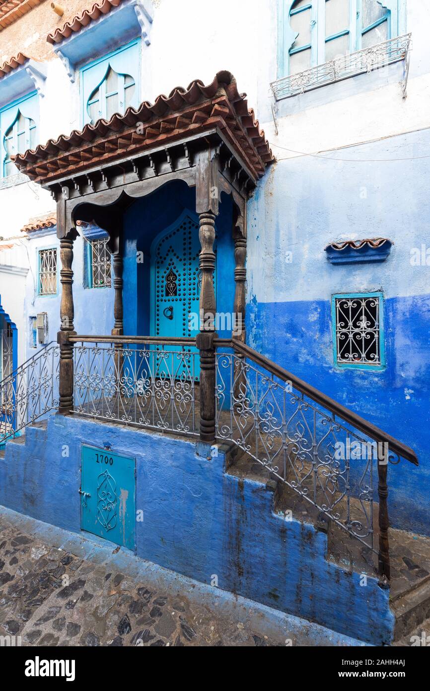 Traditional and typical moroccan architectural details in Africa Narrow ...