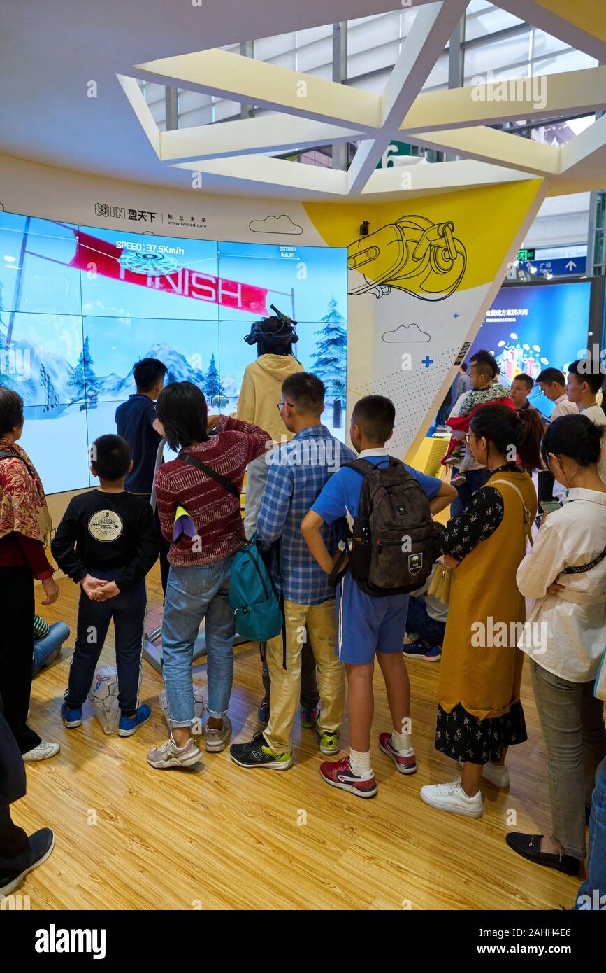 SHENZHEN, CHINA - CIRCA NOVEMBER, 2019: interior shot of China Hi-Tech ...