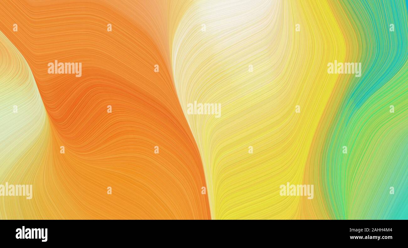 creative colorful abstract wave background with pastel orange, medium ...
