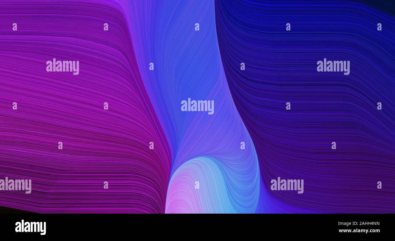 artistic colorful abstract wave background with indigo, dark orchid and ...