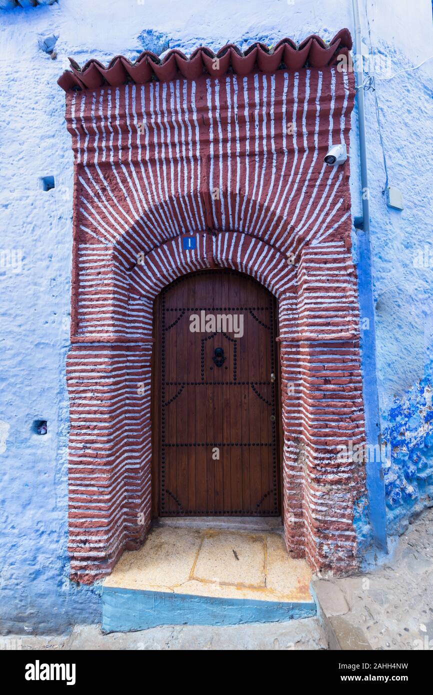 Traditional and typical moroccan architectural details in Africa Narrow ...