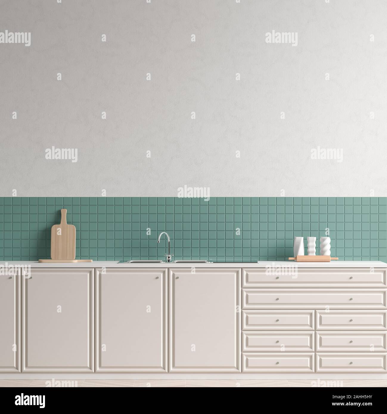 Modern spacious kitchen design. Minimalist kitchen design with copy ... Modern spacious kitchen design. Minimalist kitchen design with copy ...