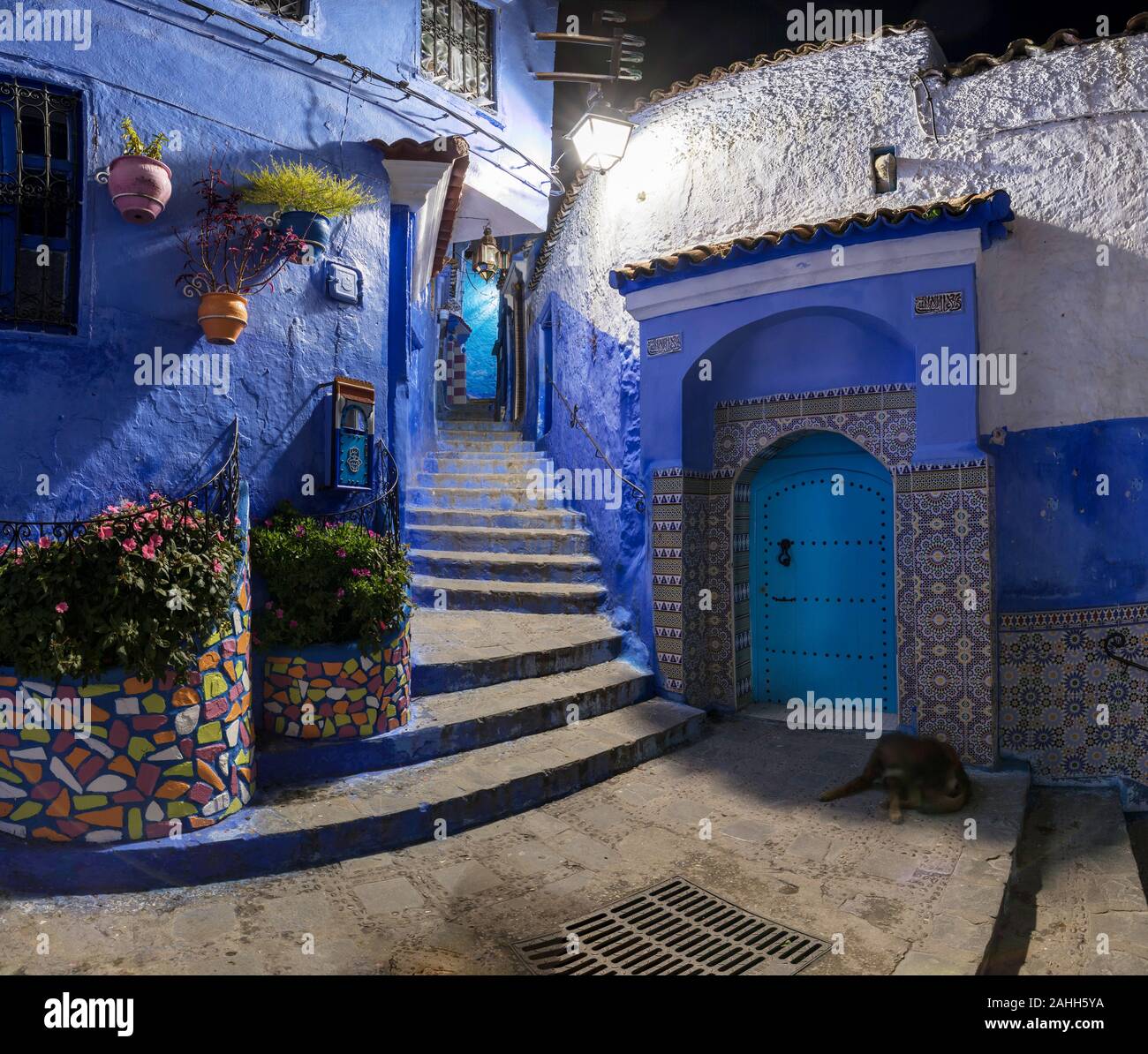 Traditional and typical moroccan architectural details in Africa Narrow ...