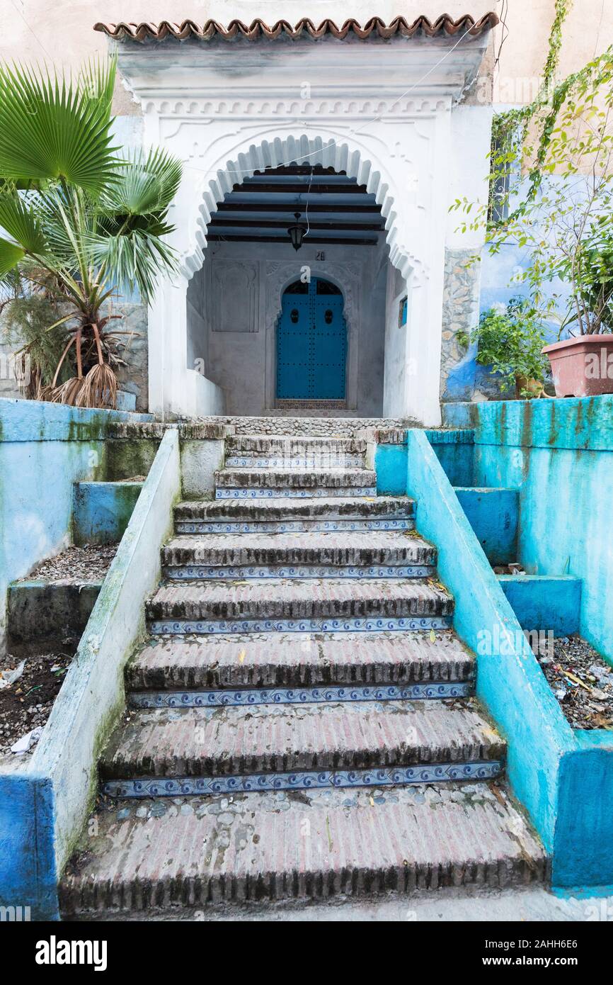 Traditional and typical moroccan architectural details in Africa Narrow ...
