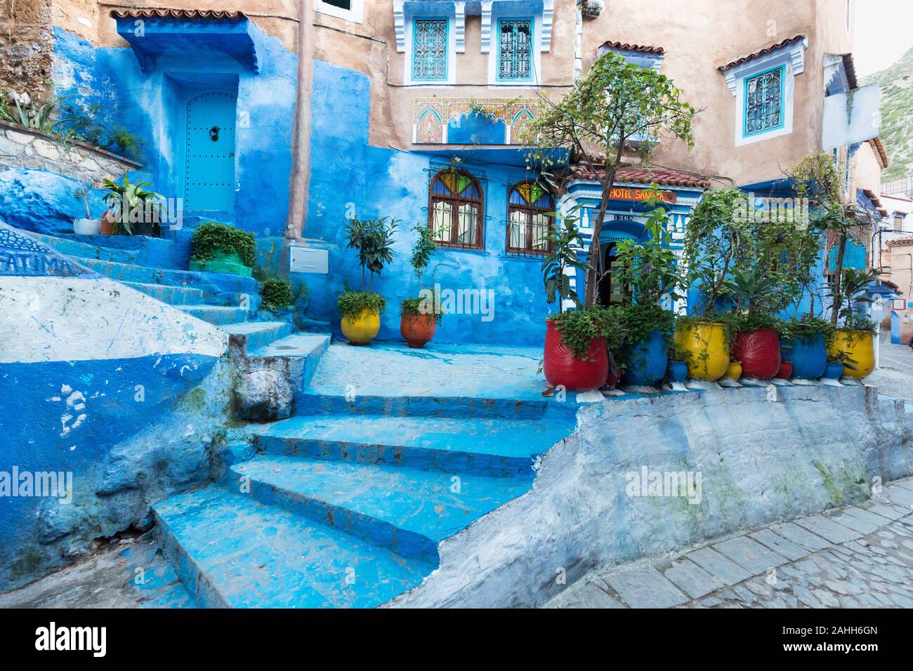 Traditional and typical moroccan architectural details in Africa Narrow ...