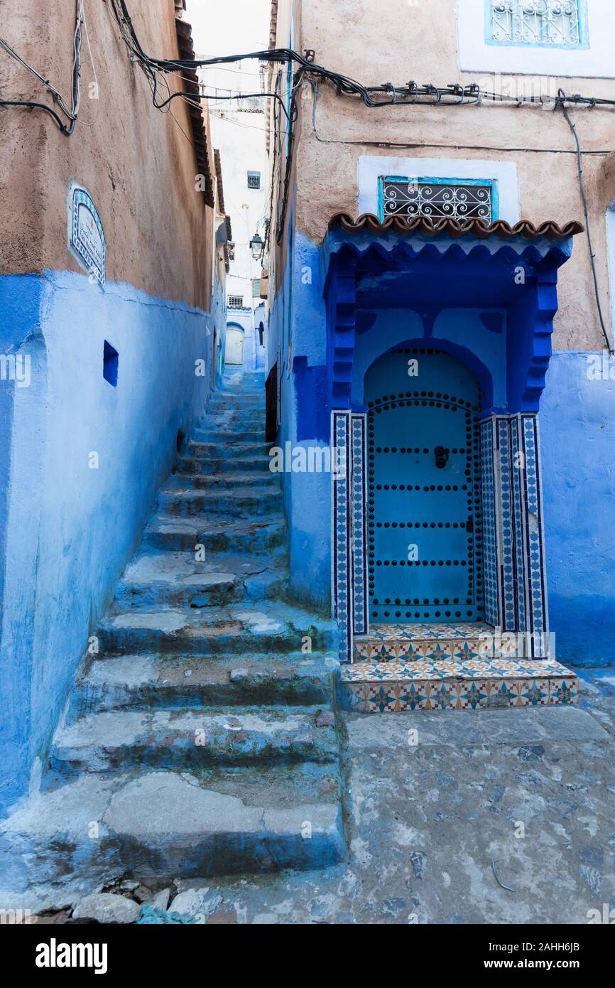 Traditional and typical moroccan architectural details in Africa Narrow ...