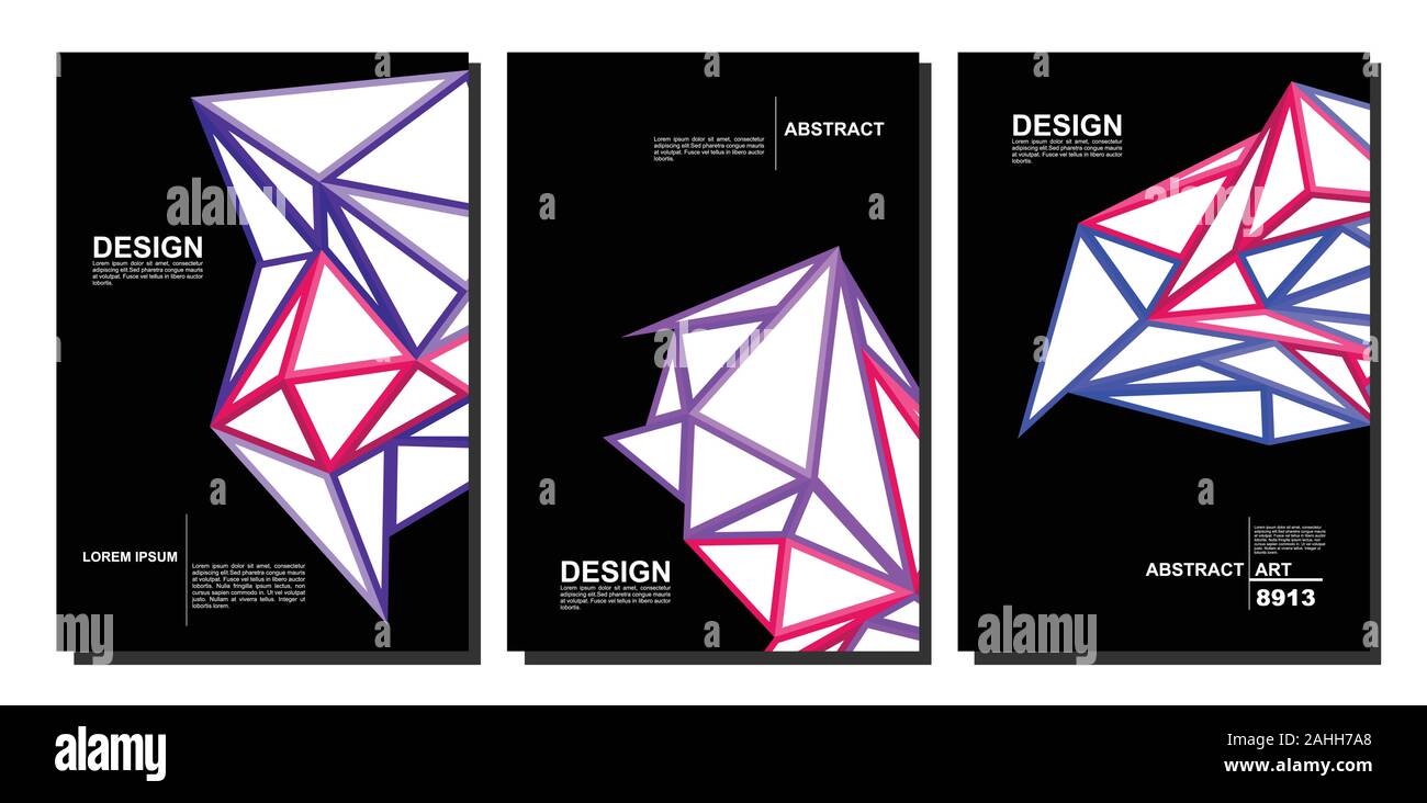 Modern geometry polygons line design. EPS 10 vector for covers ...