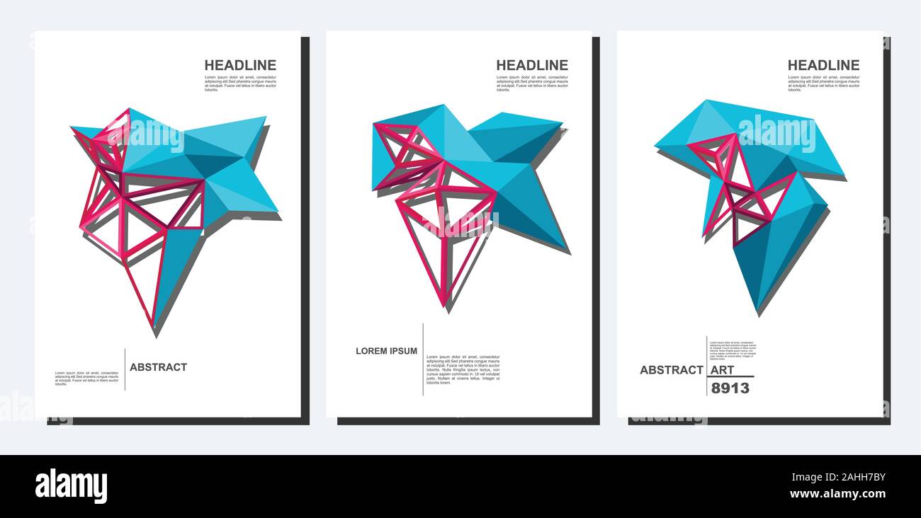 Modern geometry polygons line design. EPS 10 vector for covers ...