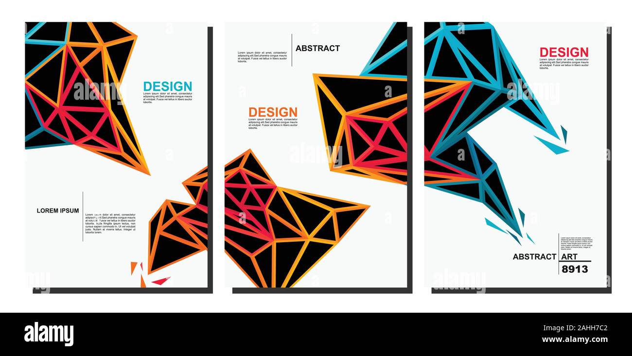 Modern geometry polygons line design. EPS 10 vector for covers ...