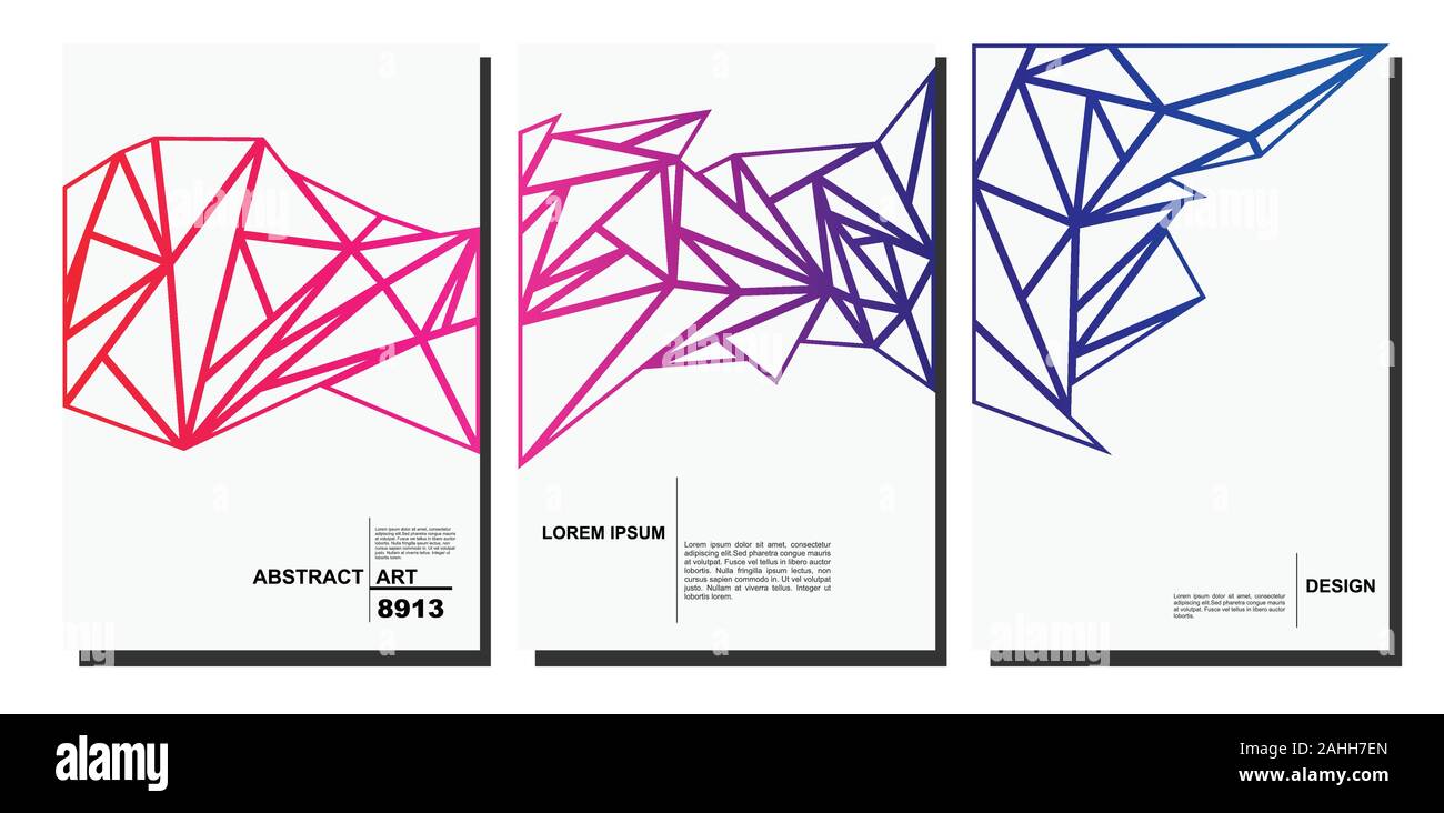 Modern geometry polygons line design. EPS 10 vector for covers ...
