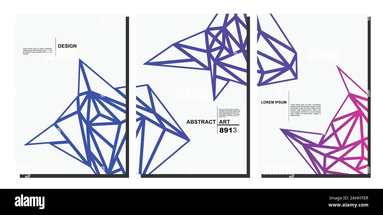 Modern geometry polygons line design. EPS 10 vector for covers ...