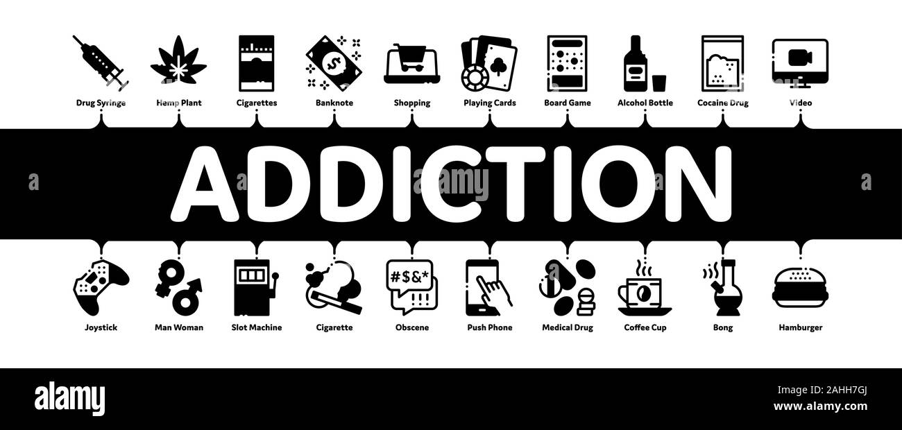 Bad habits infographic Stock Vector Images - Alamy