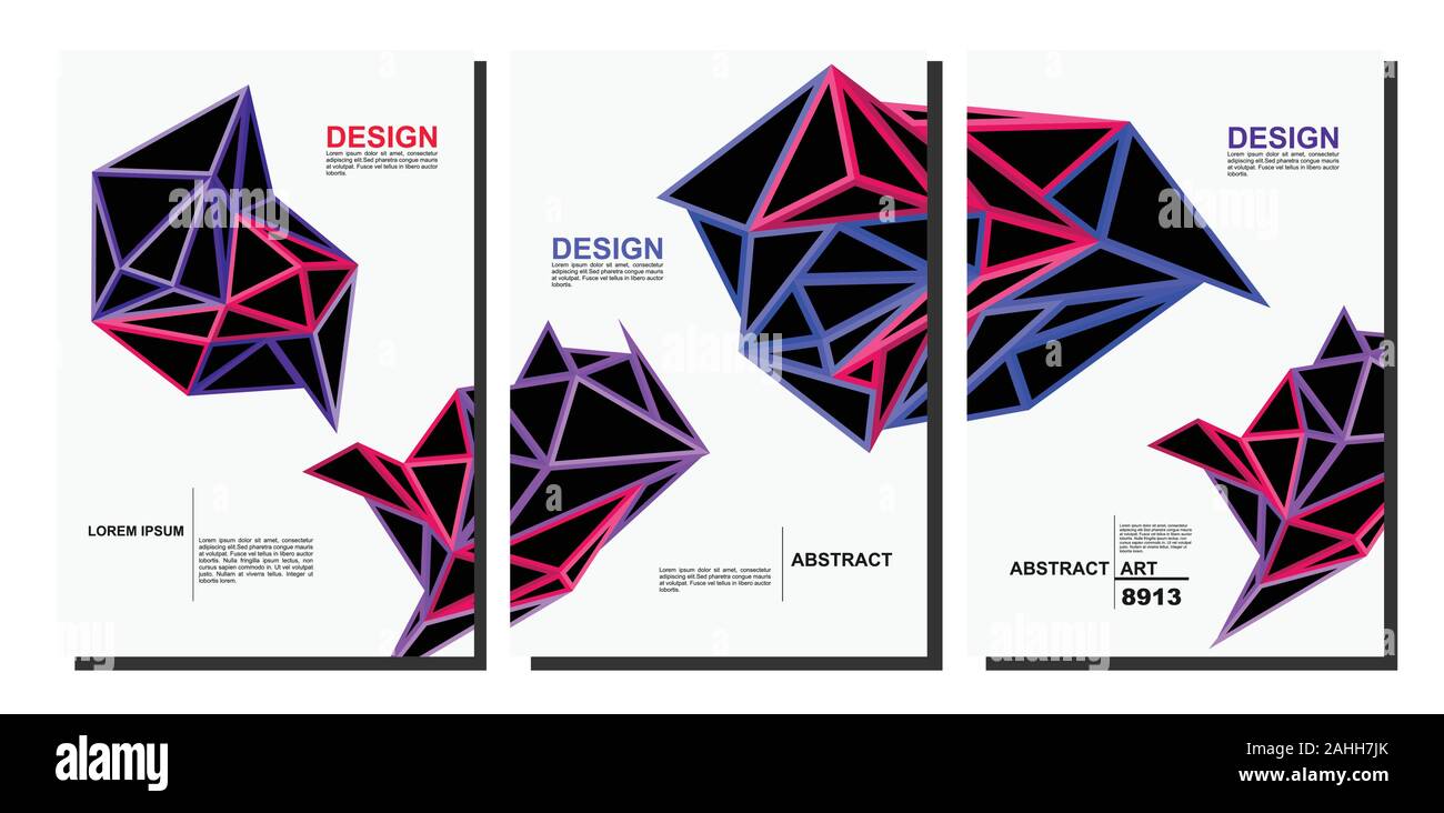 Modern geometry polygons line design. EPS 10 vector for covers ...