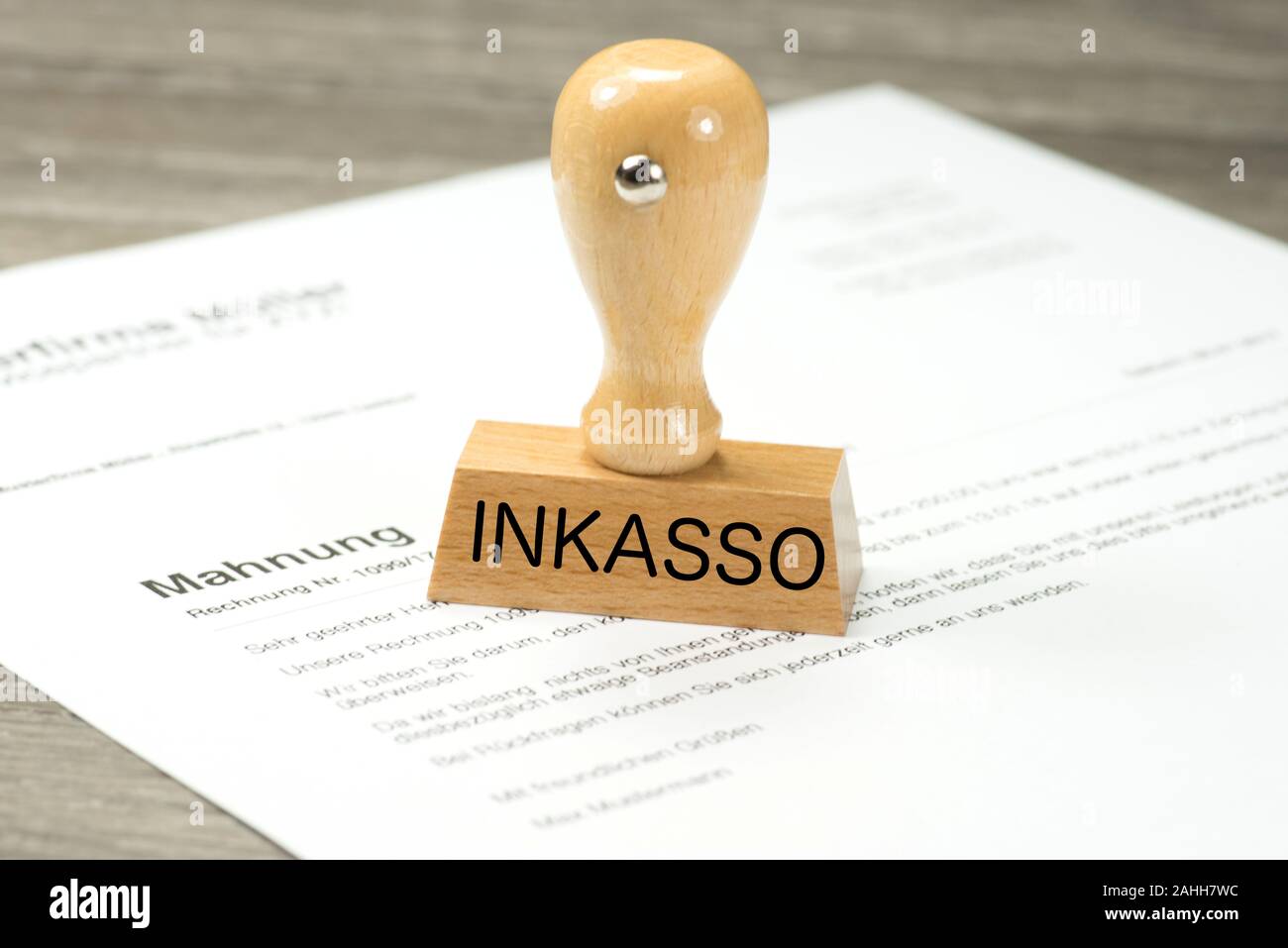 Debt collector stamp hi-res stock photography and images - Alamy