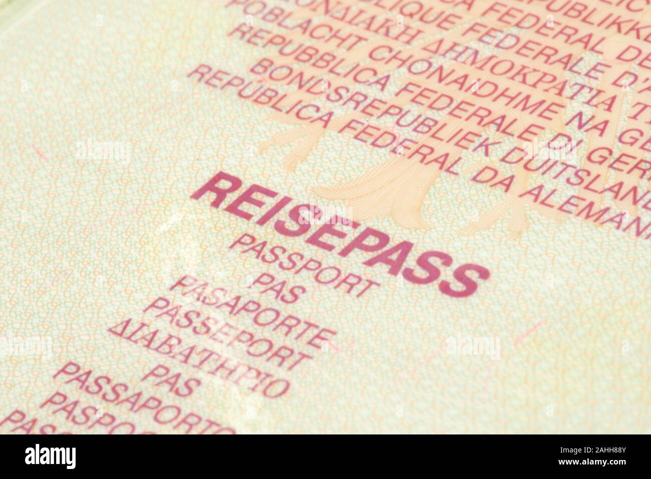 German passport hi-res stock photography and images - Alamy