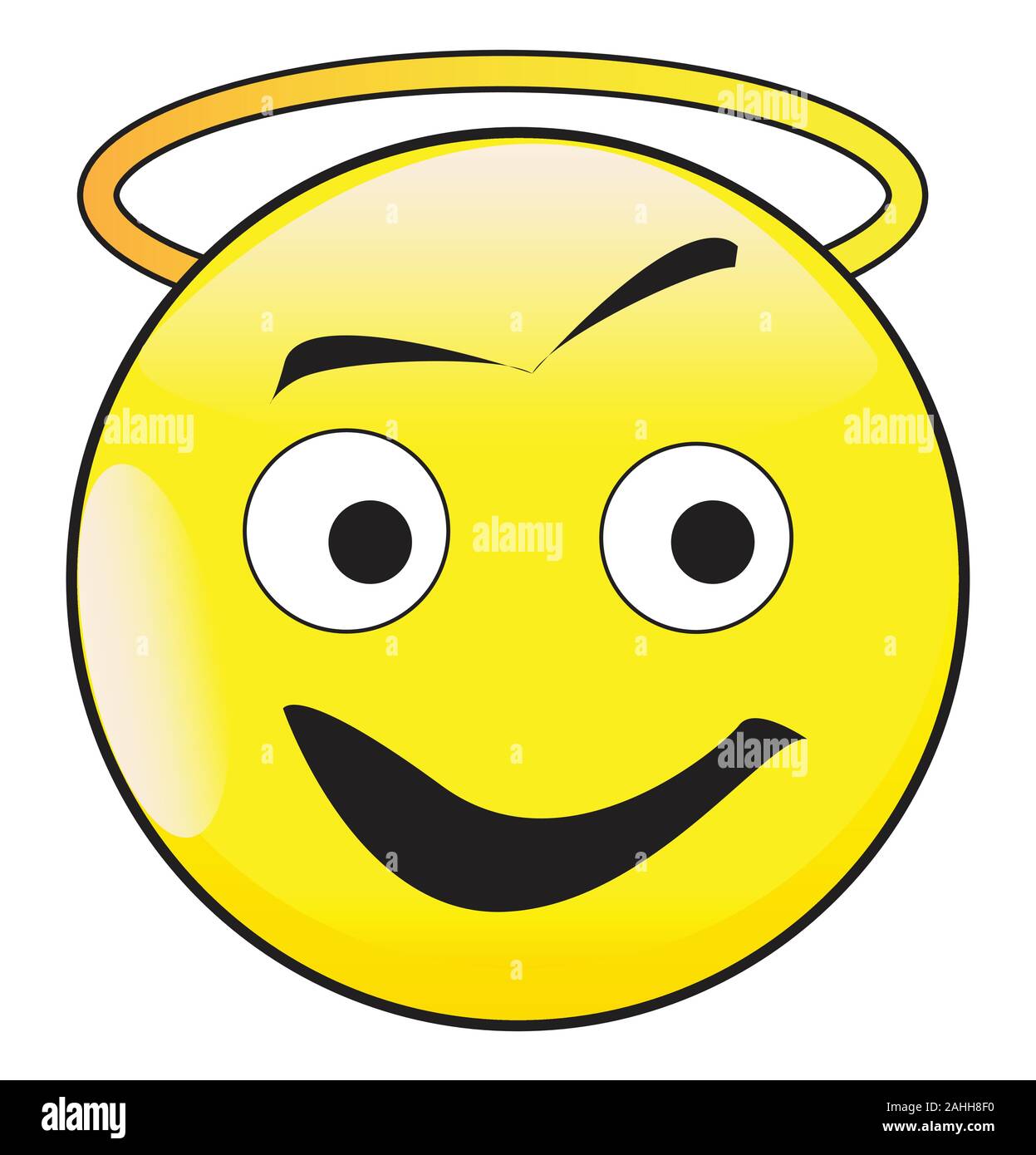 Angel emoticon hi-res stock photography and images - Alamy