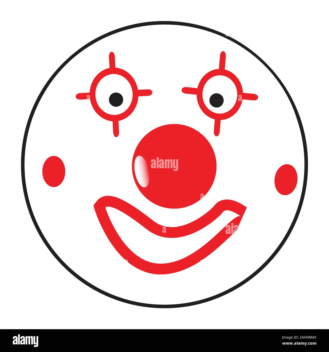 Emoticon clown Stock Vector Images - Alamy