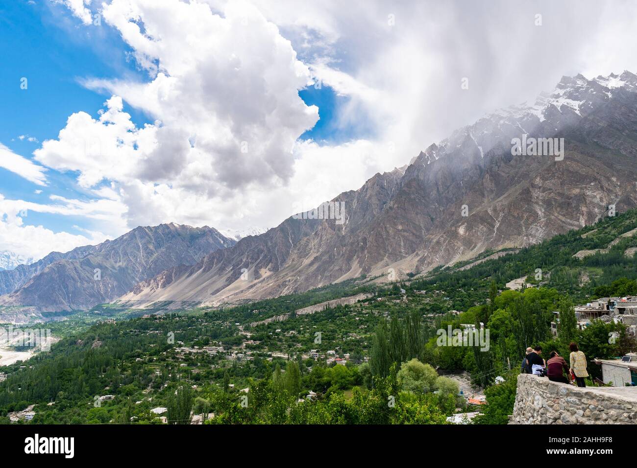 Karimabad Hunza Valley Breathtaking Picturesque Panoramic View of Snow ...