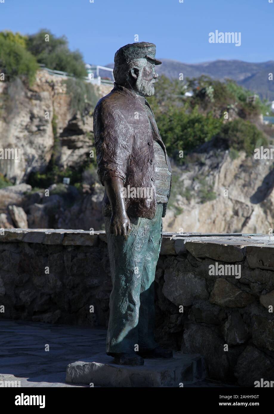 Statue of The Old fisherman/ El Viejo pescador in the Charming and ...