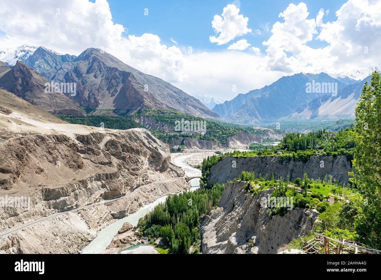 Karimabad Hunza Valley Breathtaking Picturesque Panoramic View of Snow ...