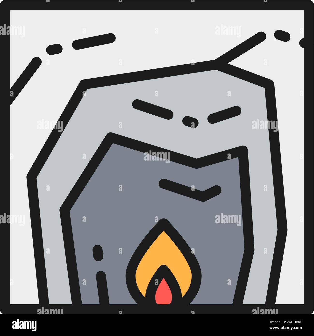 Hearth prehistoric Stock Vector Images - Alamy