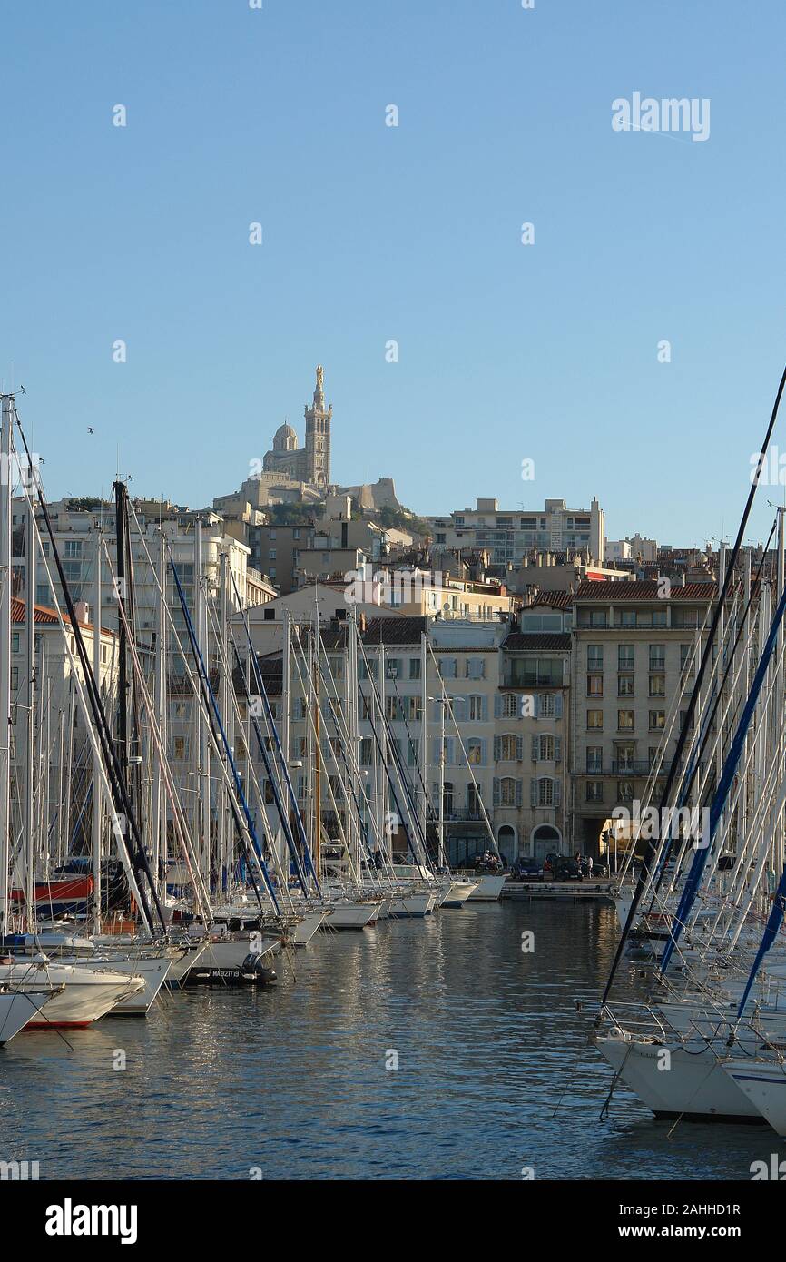 Marseille the old port Stock Photo - Alamy