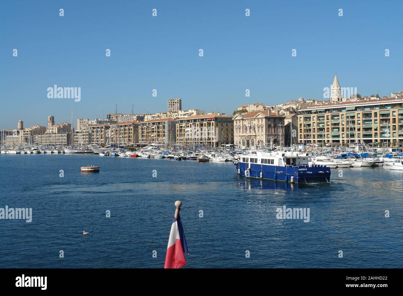 Marseille the old port Stock Photo - Alamy