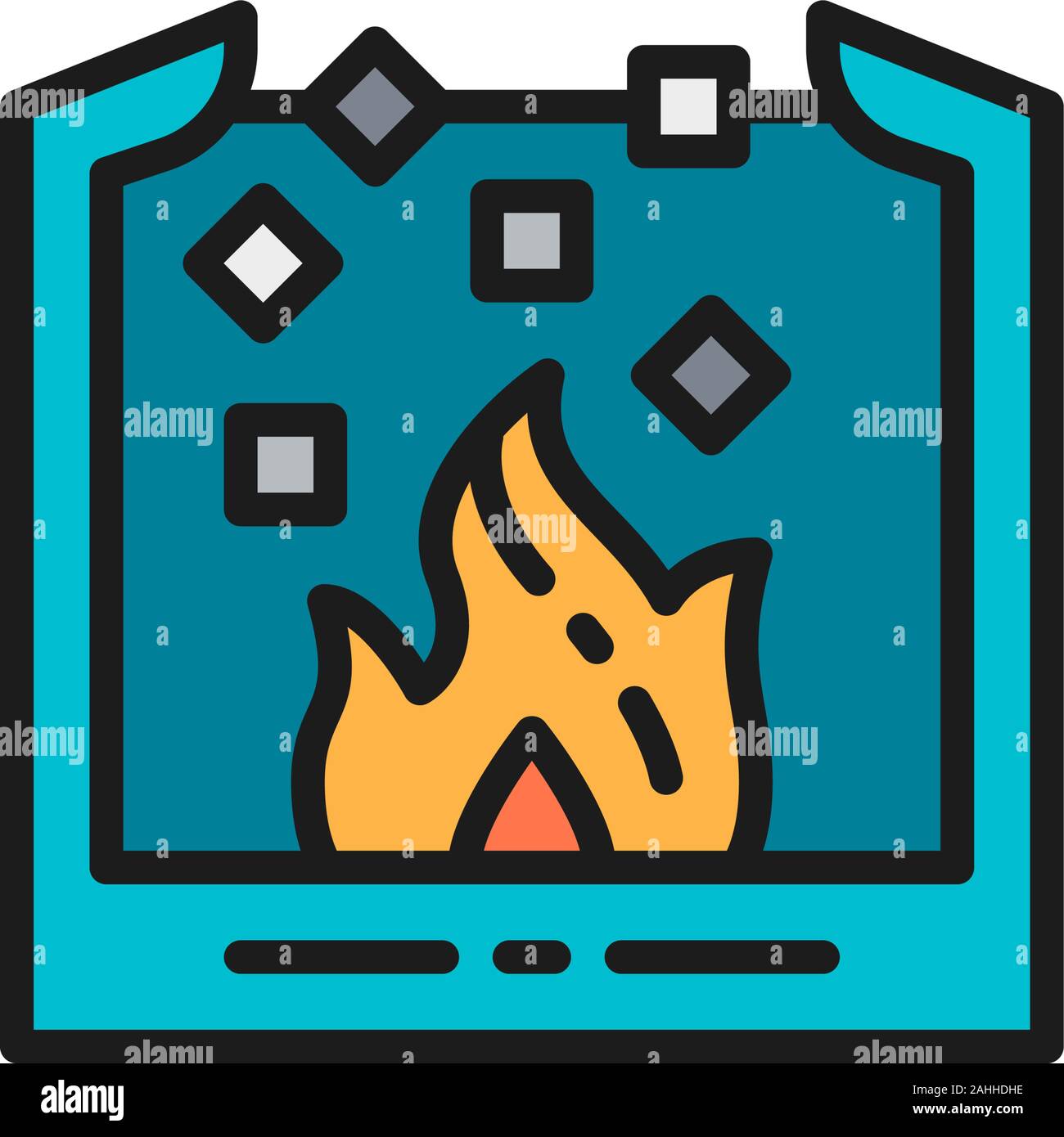 Metal smelting furnace Stock Vector Images - Alamy
