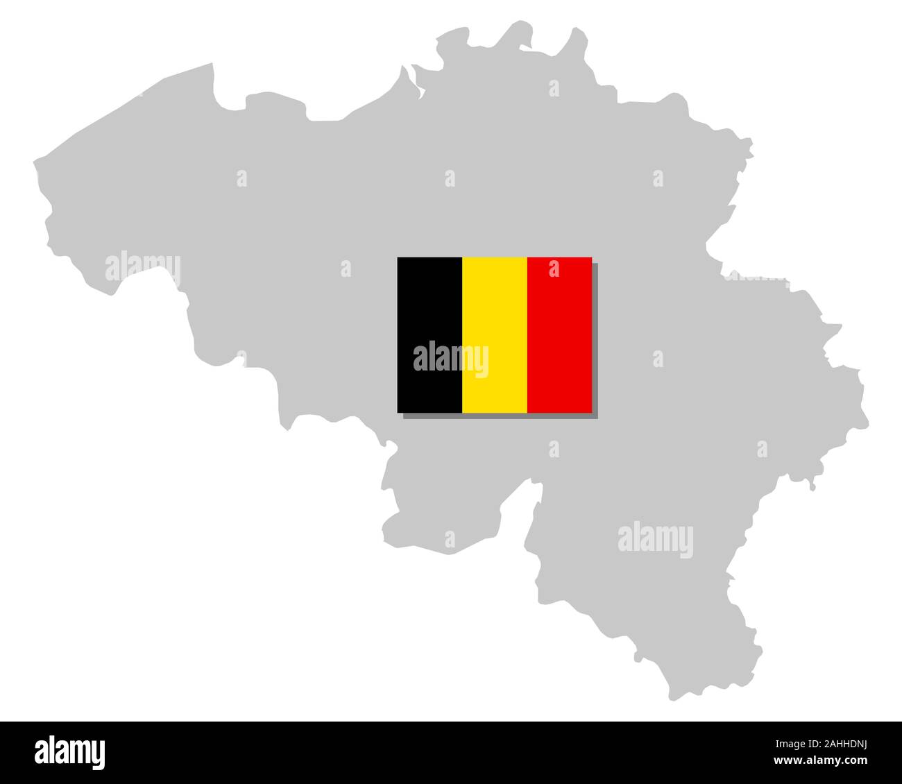 Flag and map of Belgium Stock Photo - Alamy