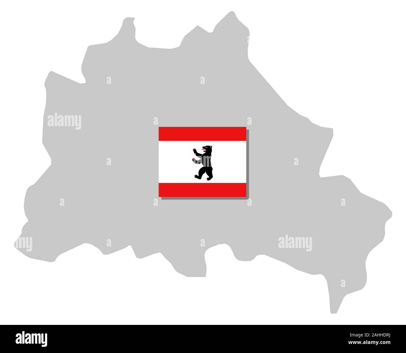 Flag and map of Berlin Stock Photo - Alamy