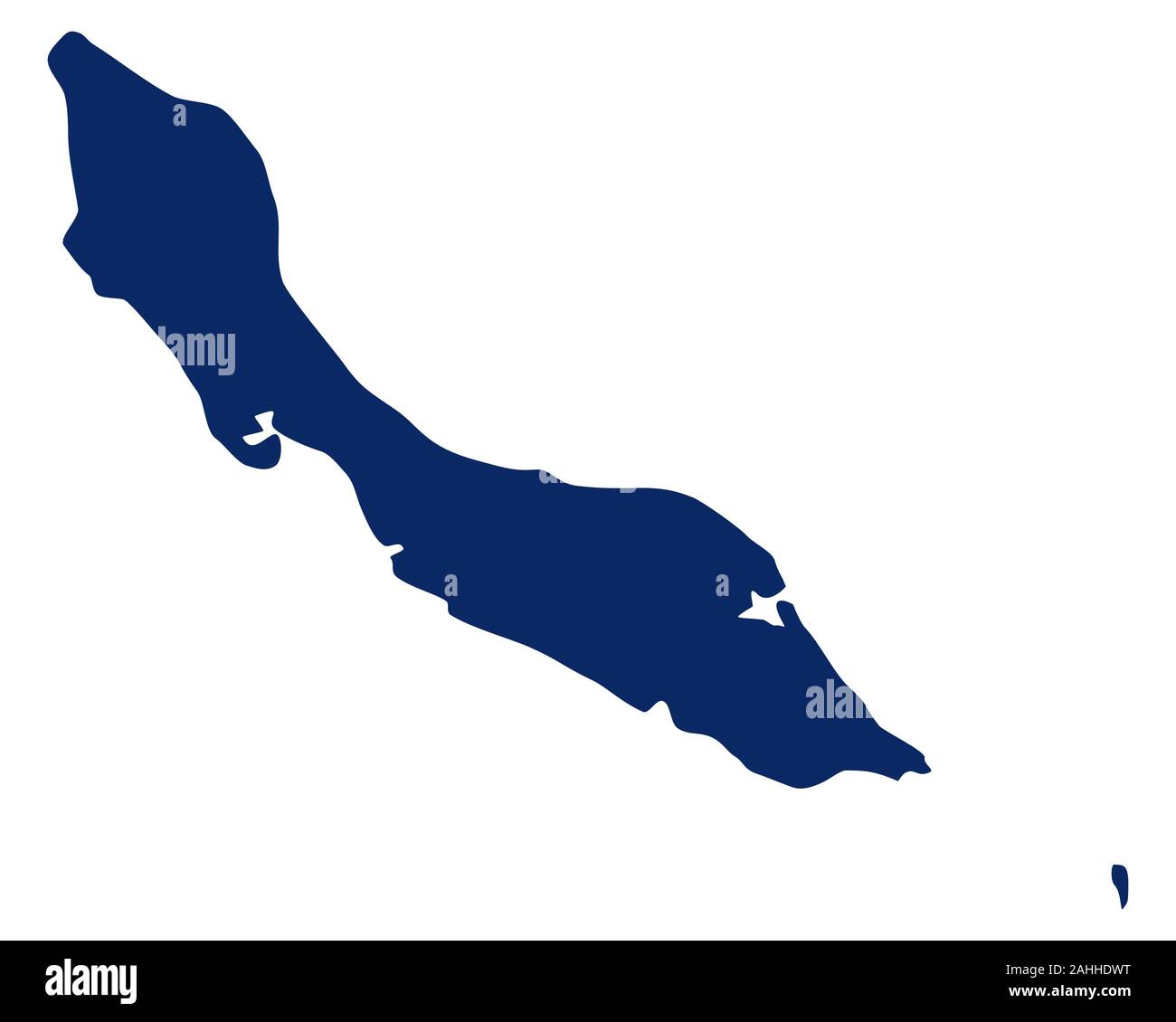 Curacao silhouette map hi-res stock photography and images - Alamy