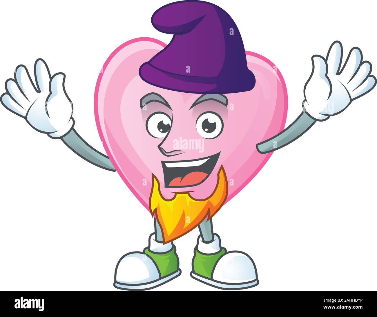 Pink love mascot cartoon style as an Elf Stock Vector Image & Art - Alamy